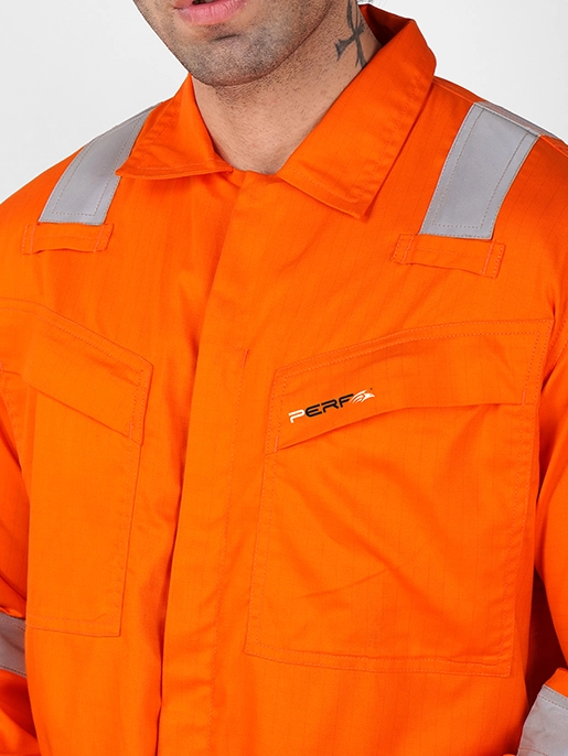 GR 100 - Cotton Coverall with Reflective Tape